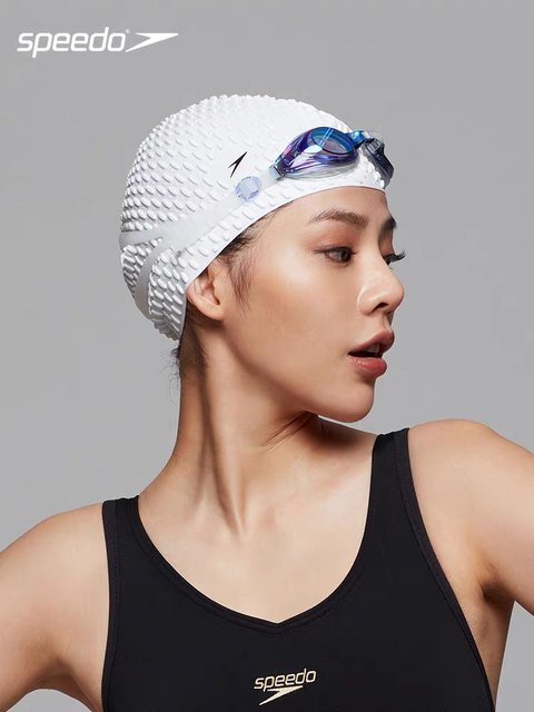 Speedo water drop swimming cap speedo swimming cap for men and women ...