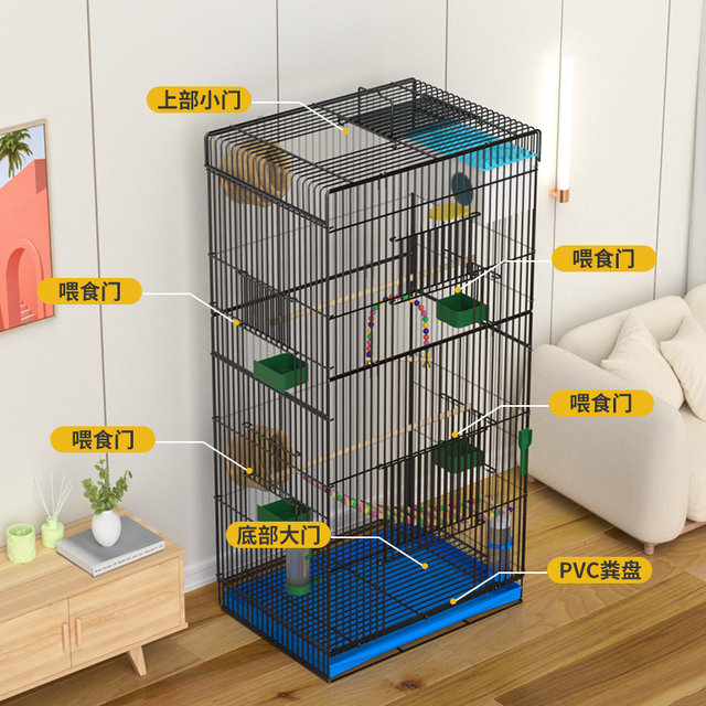 Bird Cage Large Luxury Large Breeding Bird Villa Cage Budgie Cage ...