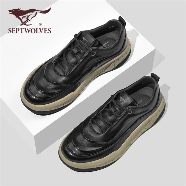 Septwolves Men's Shoes Hot Style Handsome High-end Workwear Shoes ...