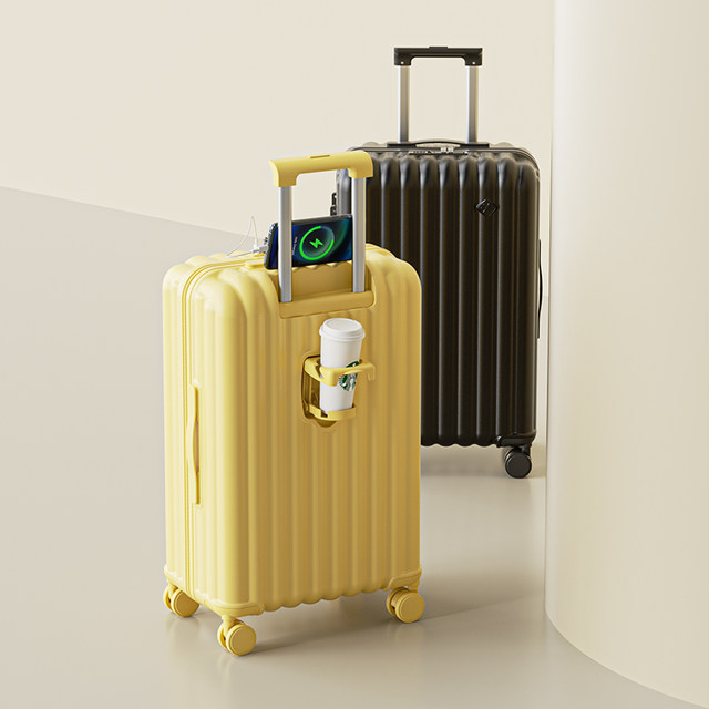 Luggage box women's new 20 -inch suitcase 24 pull pole box small ...