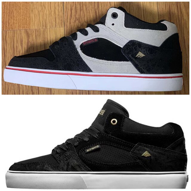 Classic Emerica HSU mid-top anti-slip, wear-resistant, shock-absorbing ...