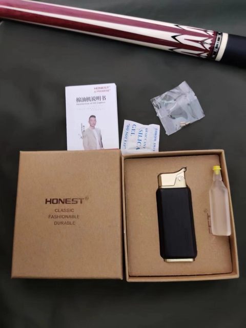 Baicheng kerosene lighter grinding wheel open flame retro solid wood ...