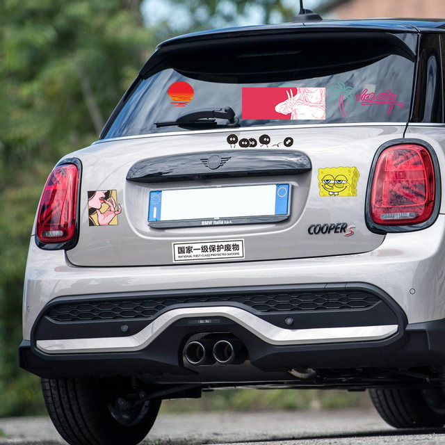 Yeah Girl Pink JDM Cars Two -dimensional reflector sticker scratch ...