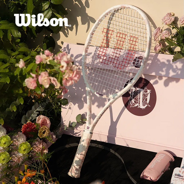 Wilson tennis racket pink beginner carbon cherry blossom pink lavender ...