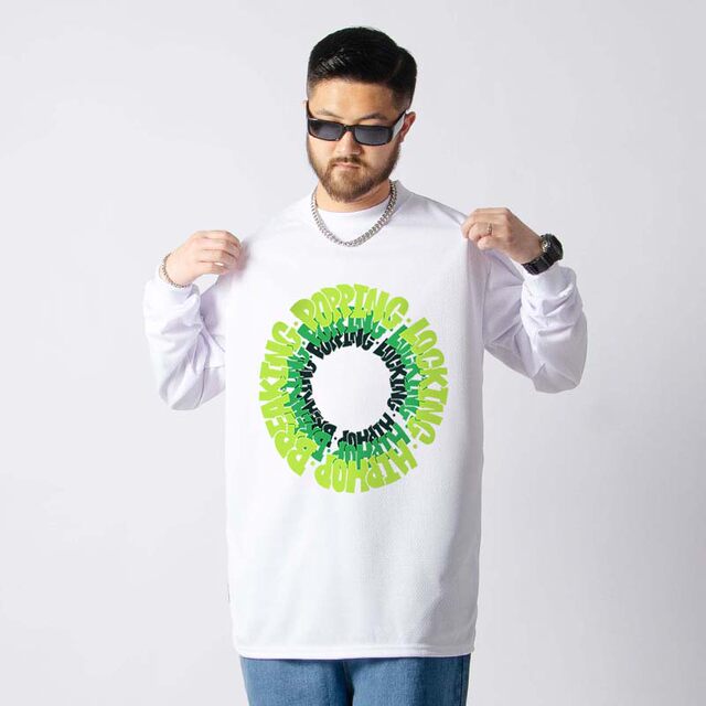 FunkyChoice hip-hop practice clothing popping long-sleeved T cotton ...