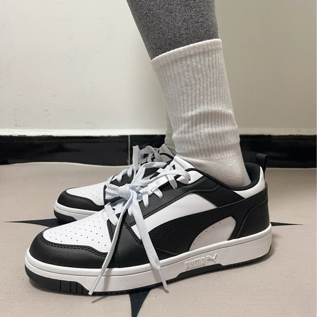 PUMA Puma sneakers, same style for men and women, black and white panda ...