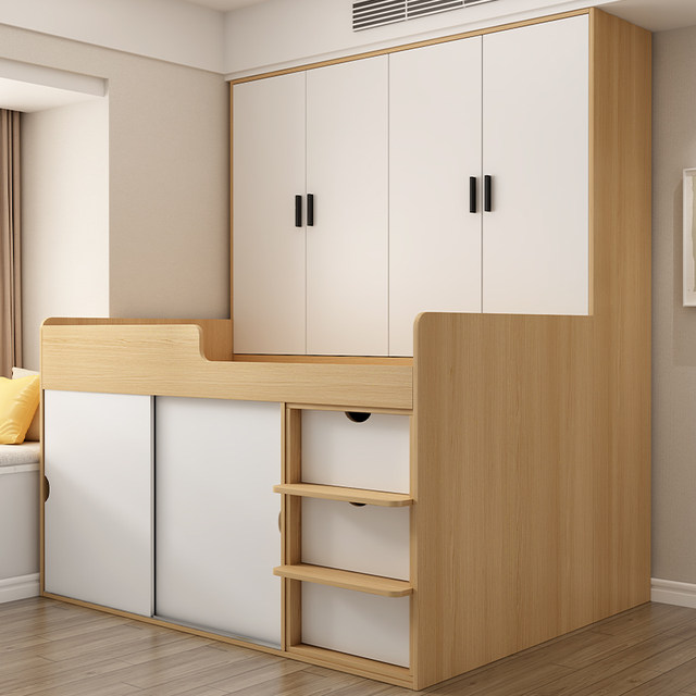 Small apartment upper and lower cabinet combination multi-function ...