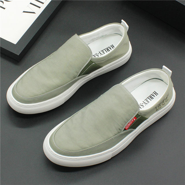 One footsteps Lefu shoes low -top canvas shoes men's fashion versatile ...