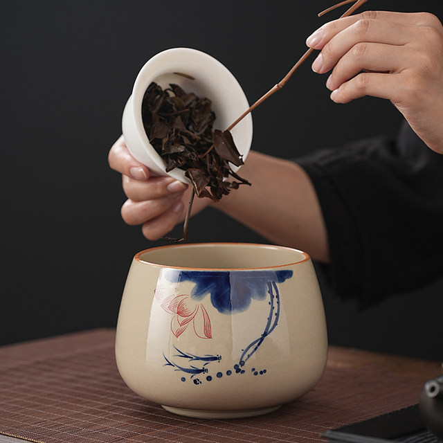 Herbal and gray water tea ceremony accessories home tea room ceramic ...