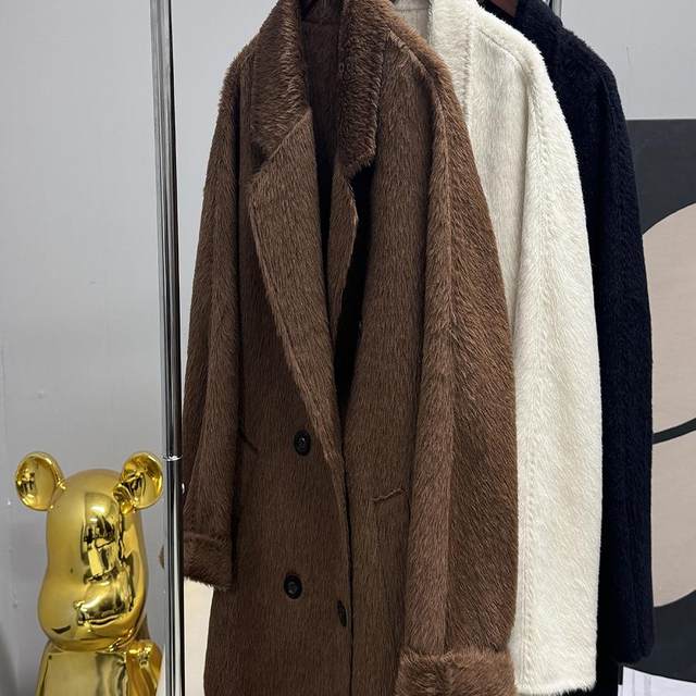 Peru Jinko Suli 101801 short alpaca long hair Albaka double-breasted ...