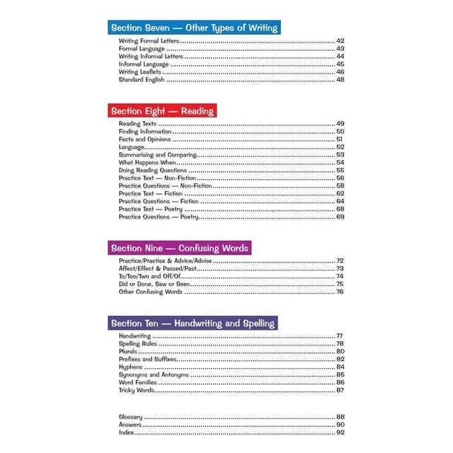 Original British CGP teaching aid KS2 English exercise book for 7-11 ...