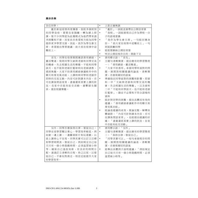 Hong Kong Middle School Diploma Test Writing Exercise Chinese Reading ...