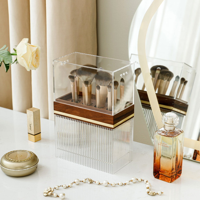 Makeup brush storage box light luxury cosmetics storage box acrylic ...
