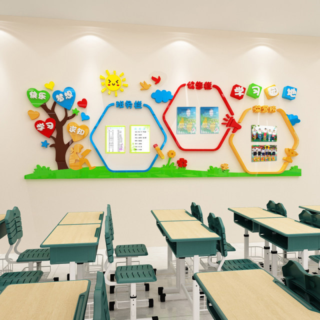Class culture wall decoration learning garden honor list class notice ...