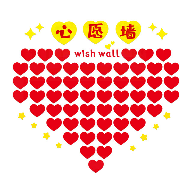 Wish wall layout kindergarten classroom environmental innovation theme ...