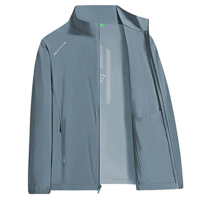The new men's stand -up collar sunscreen jacket anti -ultraviolet ice ...