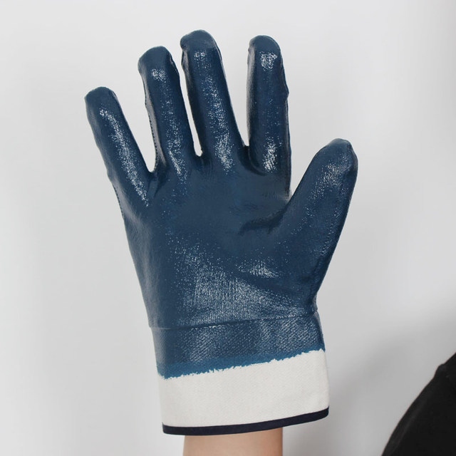 Fully -soaked oil -resistant glove industry labor insurance protective ...
