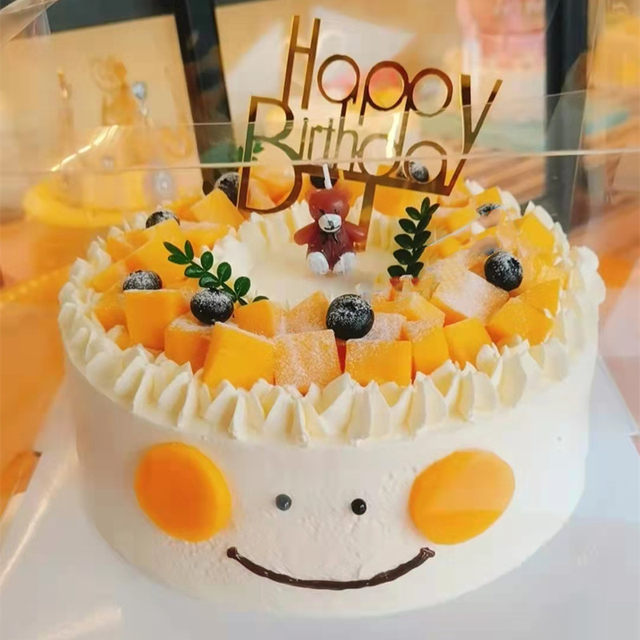 Personalized fruit naked birthday cake, Yangquan City, Shanxi Province ...