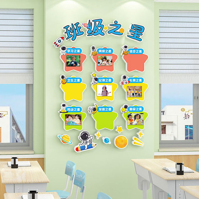 Class Honor List Wall Sticker Learning Star Cultural Wall Outstanding ...