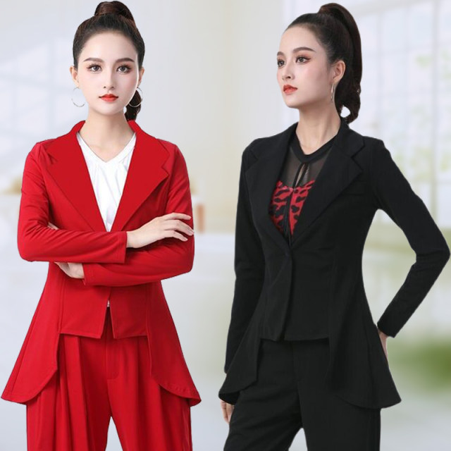 Small suit jacket female spring and autumn set Gitta dancing white tail ...