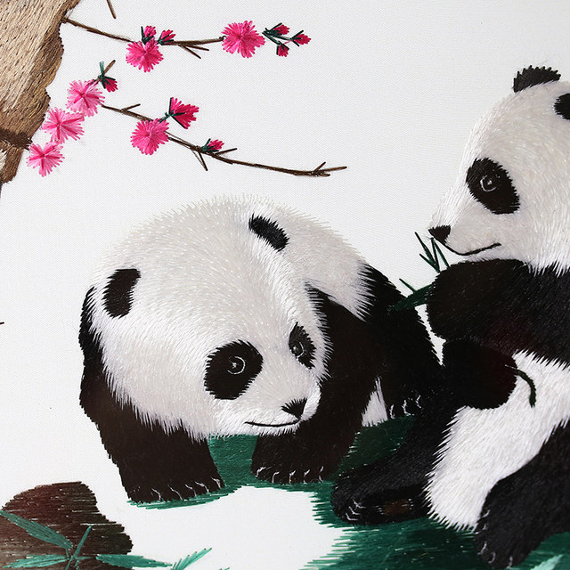 Shu embroidery hanging painting handmade embroidery home painting ...