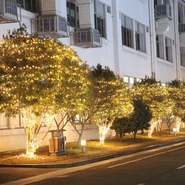 Outdoor solar led small colorful lights flashing string lights starry ...