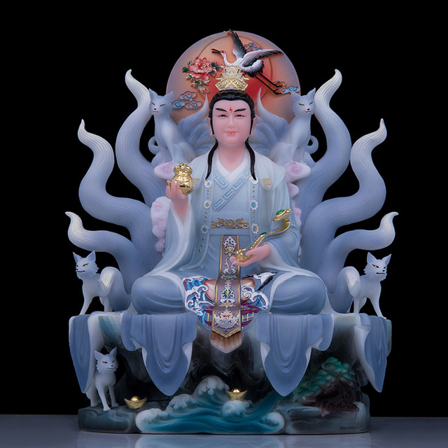 Fanju Jiuwei Fox Mother Statue, Nine Girls Nine Grandpa Han Baiyu White ...