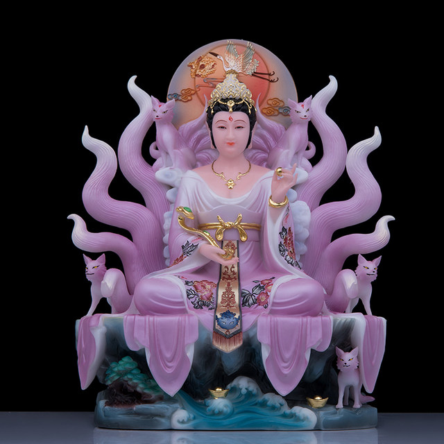 Fanju Jiuwei Fox Mother Statue, Nine Girls Nine Grandpa Han Baiyu White ...