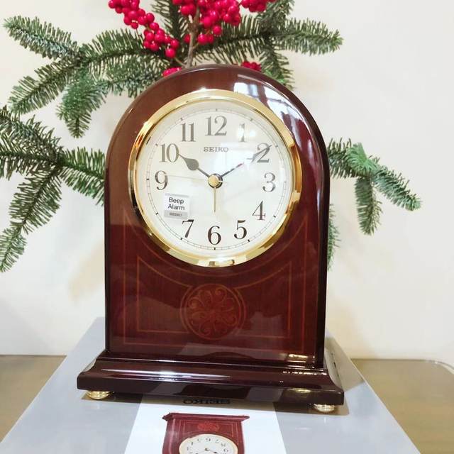 Genuine Japanese RHYTHM Lisheng bedside solid wood classic nostalgia ...