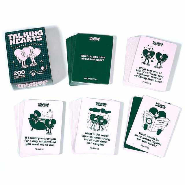 Talking Hearts Conversation Question and Answer Card Game
