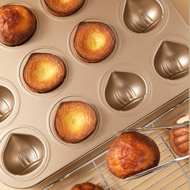Internet celebrity butter rice cake non-stick chestnut Madeline mold 12 ...
