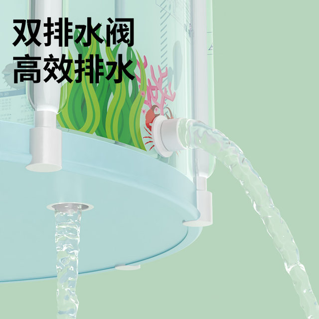 Baby household swimming bucket folding transparent children children ...