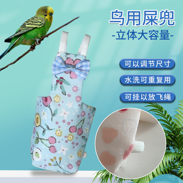 Parrot bird's three -dimensional urine does not wet clothes.