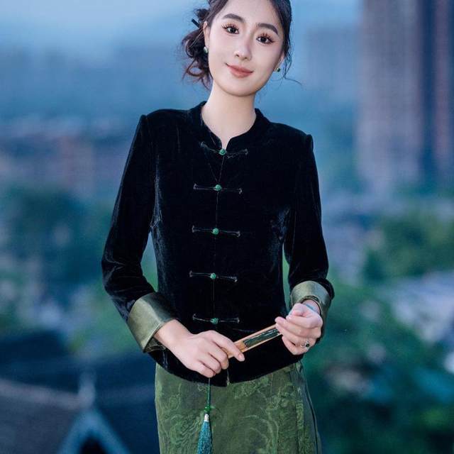 Manchu Dai clothing improved clothing ethnic style top, skirt