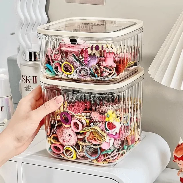 Children's hair accessories storage box for girls hair clips for babies ...