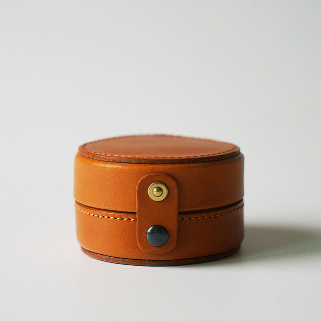 MISKSOLA retro handmade leather bracelet necklace ring jewelry box ...