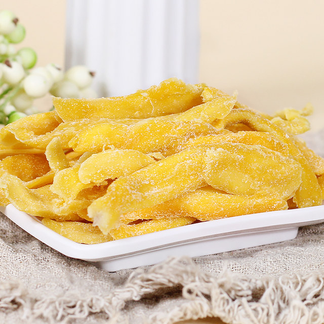 Thick-cut mango strips 500g Hainan milk cake baking special leftovers ...