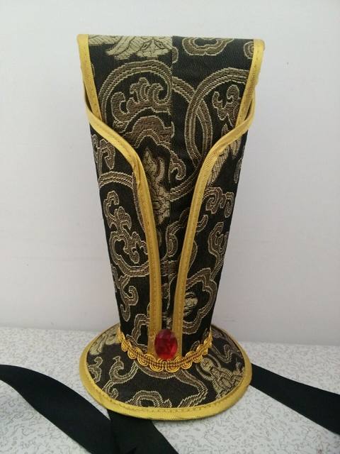 Ancient costume men's Han Clothing Hat Zhuge Liang Feather Fan Minister ...