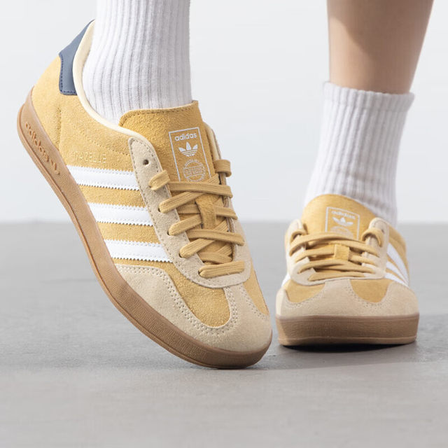 adidas Adidas Three -leaf Grass Woman Gazelle retro moral training ...