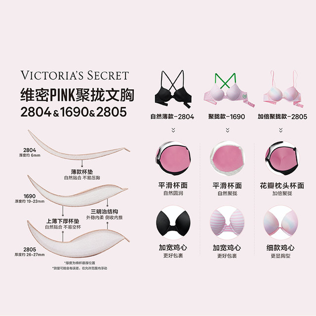 Victoria's Secret PINK Gathering Bra 1690/2805/2804