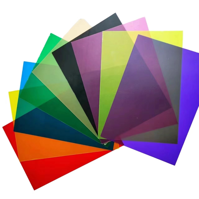 Color glass paper kindergarten handmade PVC teaching awareness color ...