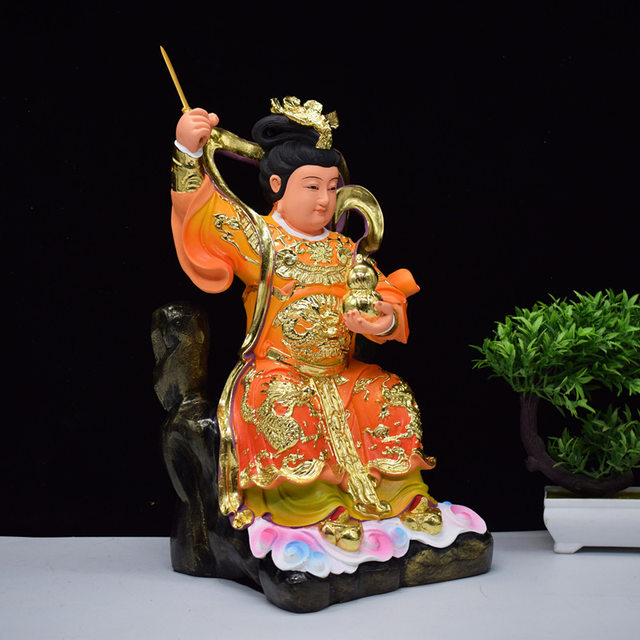 Jiutian Xuan Girl resin statue sitting statue of the ornament of the ...