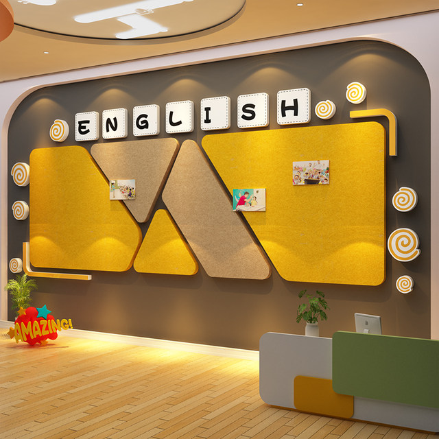 English classroom layout decoration kindergarten ring creation felt ...
