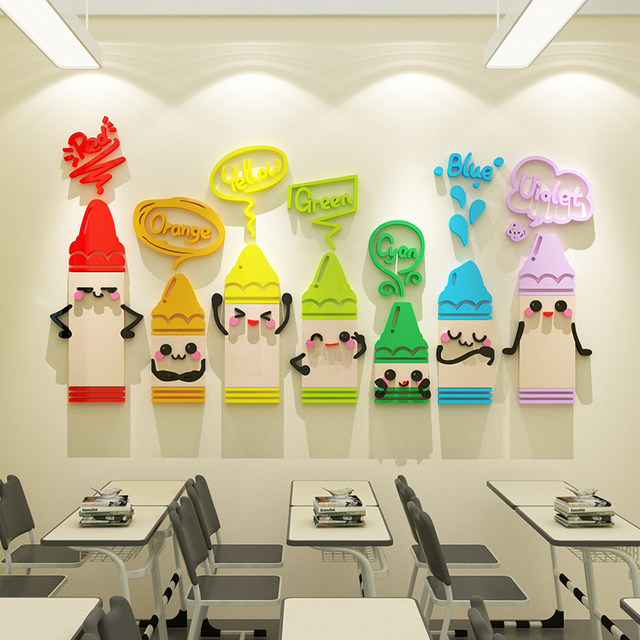 English classroom decoration kindergarten Huanchuang theme cultural ...