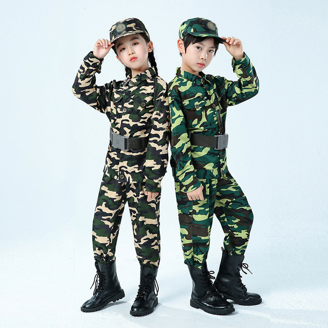 Children's camouflage suits children's long-sleeved training suits ...