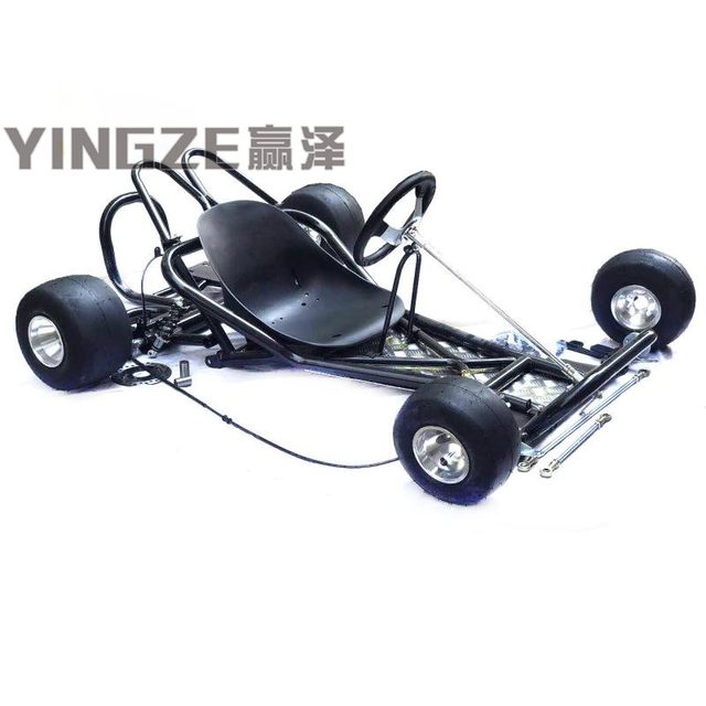 Modified 168CC four-wheel drift kart, complete frame steering, rear ...