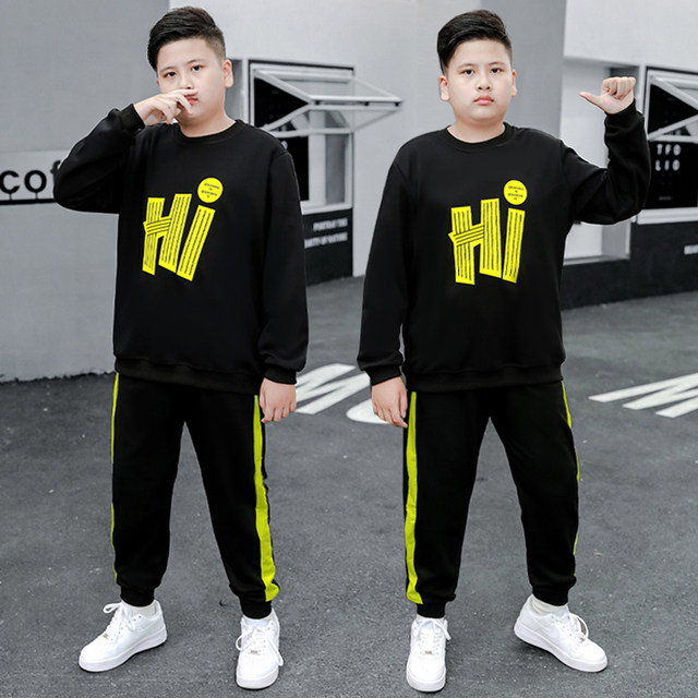 Fat boys sweatshirt two-piece set plus fat plus size 2025 new spring ...
