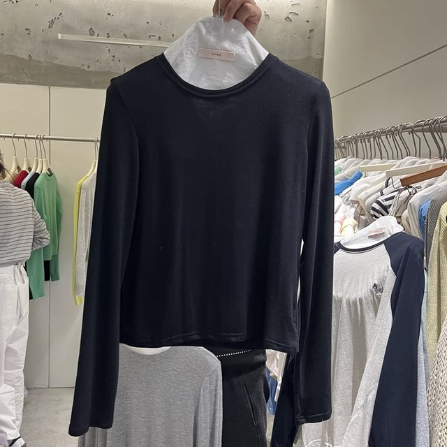 Korean version of modal mask long-sleeved T-shirt for women in spring ...