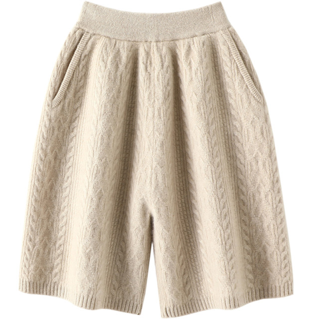 Excellent design! Cashmere shorts for women, pure cashmere knitted ...