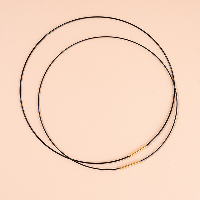 Leather rope fine necklace rope beeswax rope rope pendant hanging rope ...